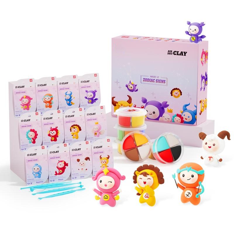 Air Dry Clay Kit for Kids-12 boxes safe&Non-Toxic,DIY Craft Easy to use ...