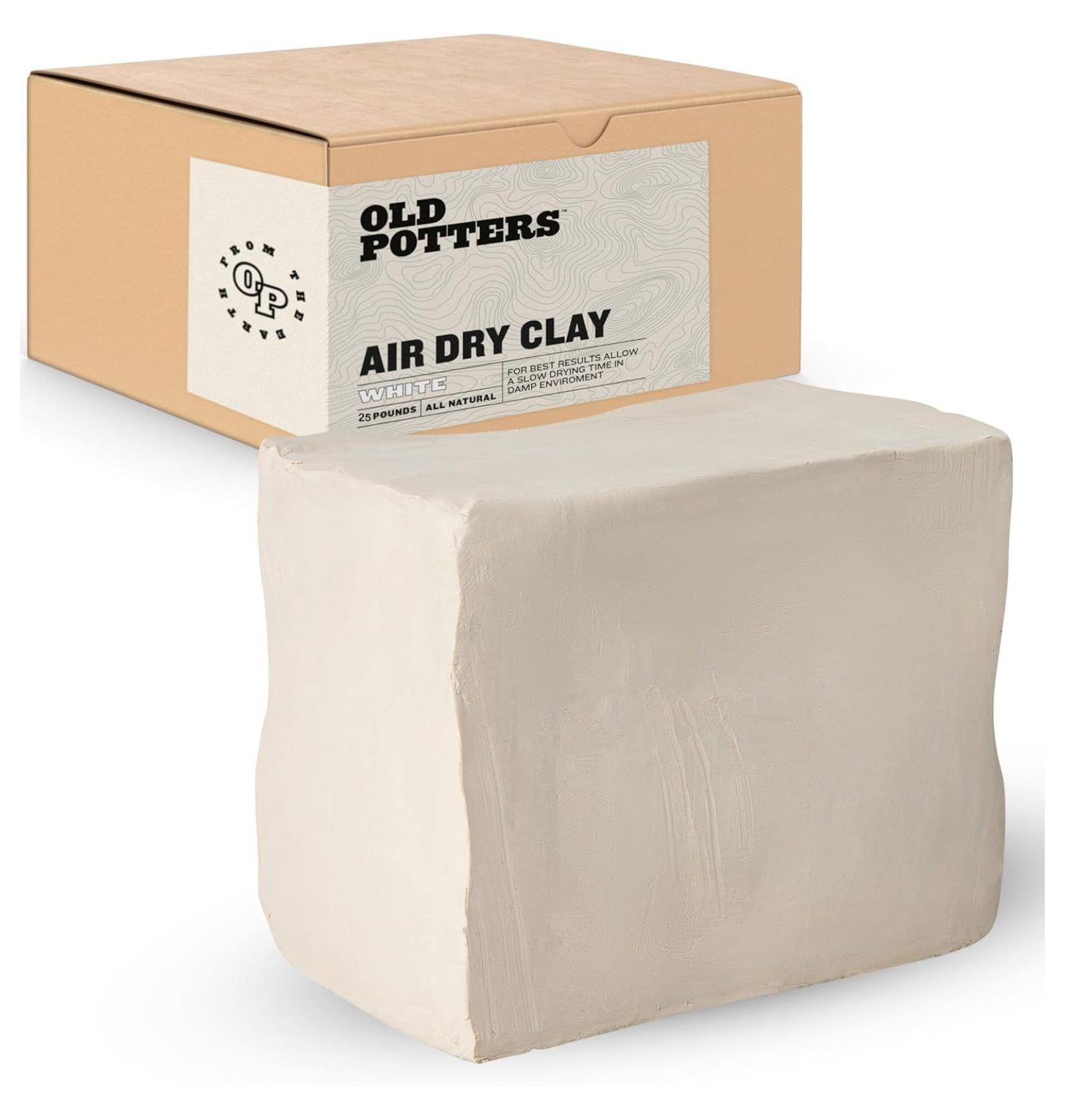 Air Dry Modeling Clay, 25 lbs, All Natural Modeling Clay. Ideal for ...