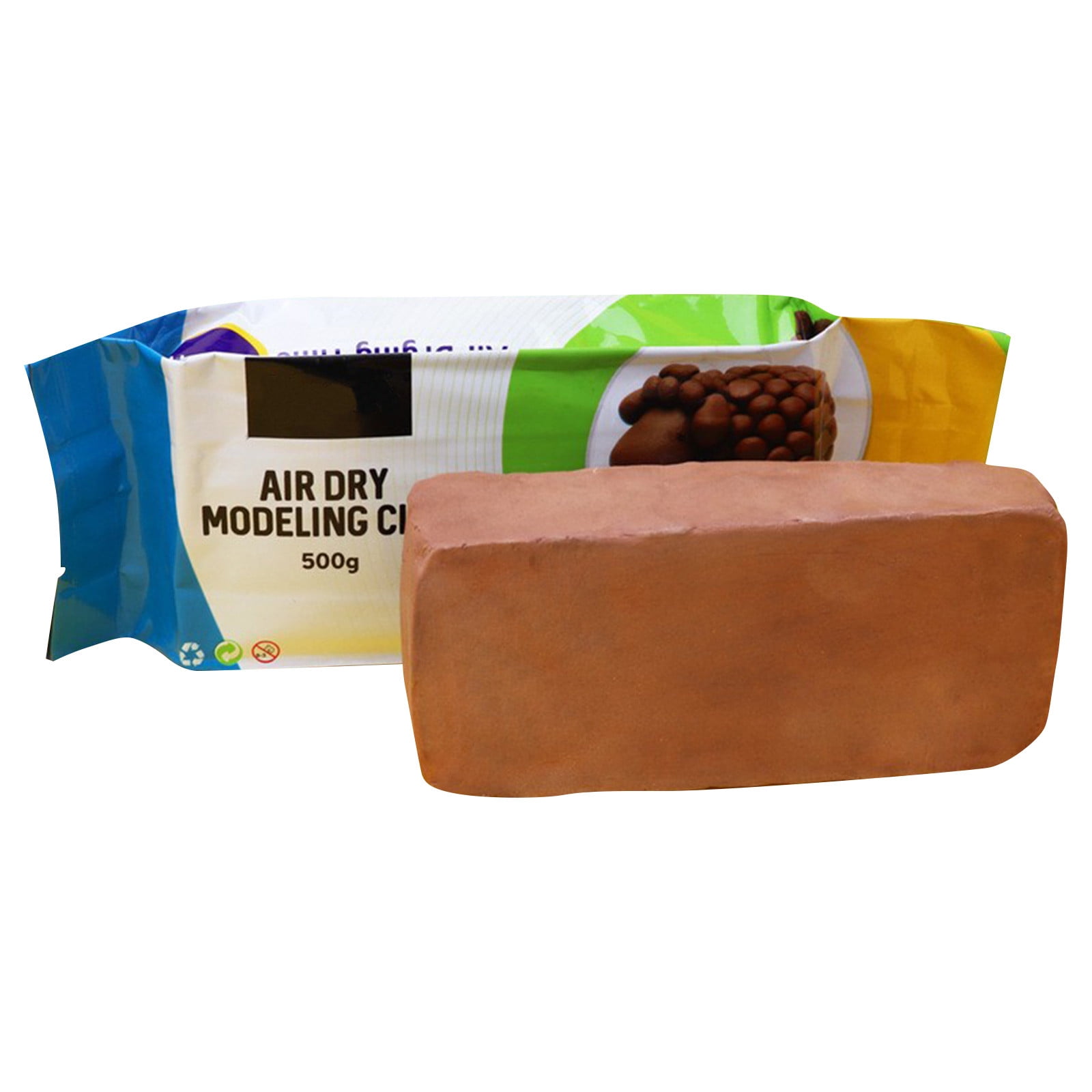 Air Dry Modeling Clay 500g Pack Natural White, Non-Toxic, Soft and ...