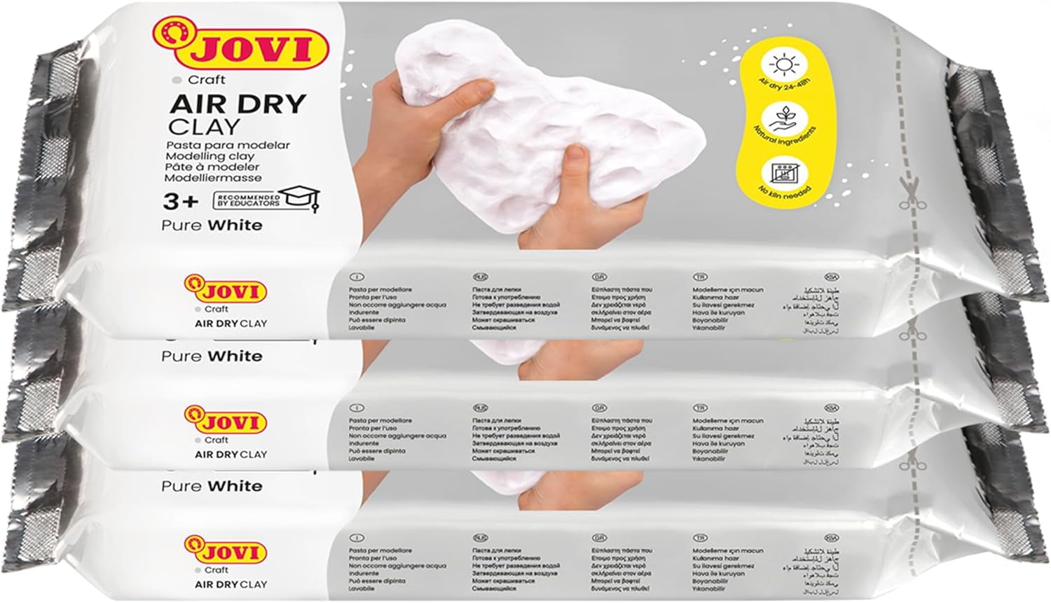 Air Dry Modeling Clay, Set of 3 Units, 1.1lb Each, Total of 3.3lb, No ...