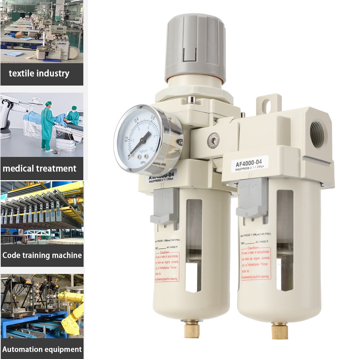 Air Dryer System - 1/2in. NPT Double Air Filters-5 Micron Particulate ...