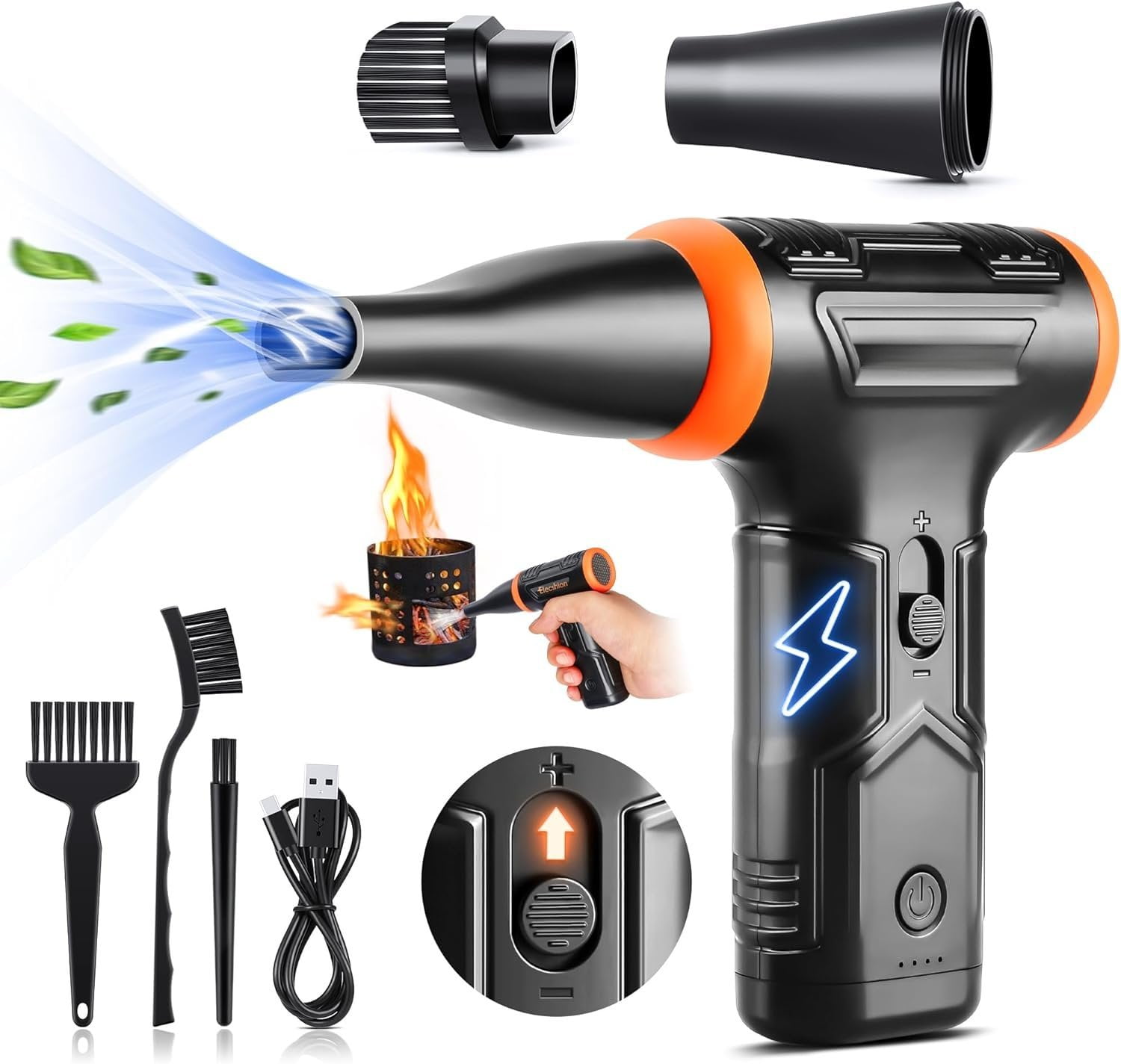 - Air Duster, 50 mph 110000RPM Power Duster for PC/Computer/Blaster ...