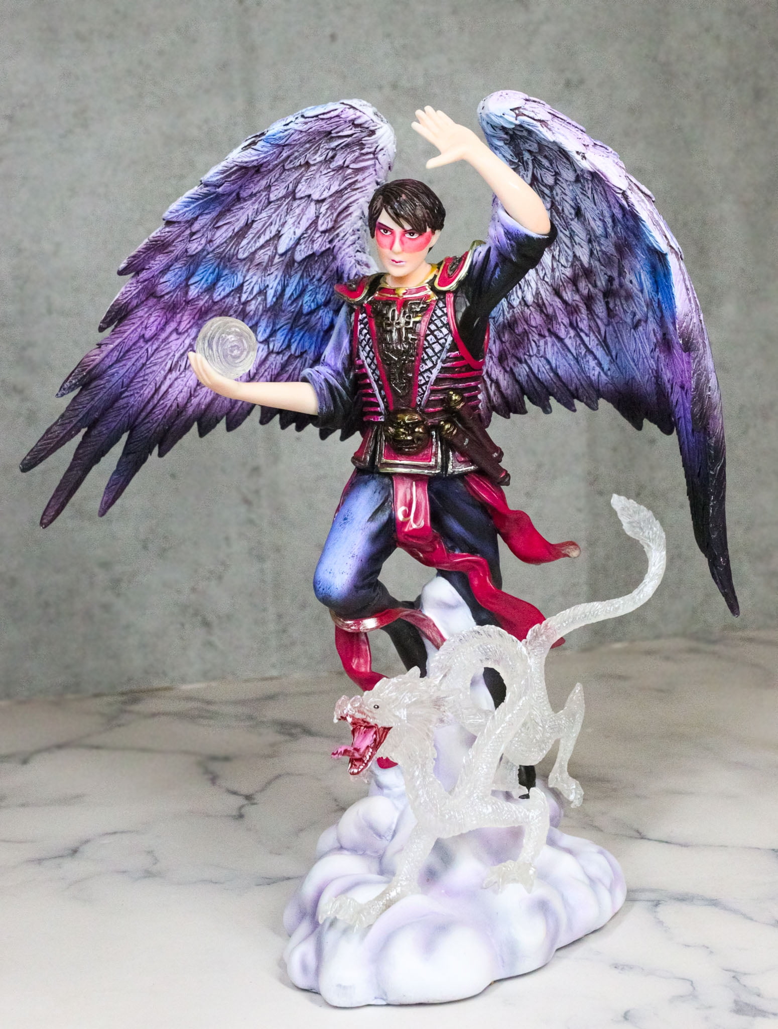 Air Elemental Magic Wizard Sorcerer Bending The Clouds W/ Acrylic ...