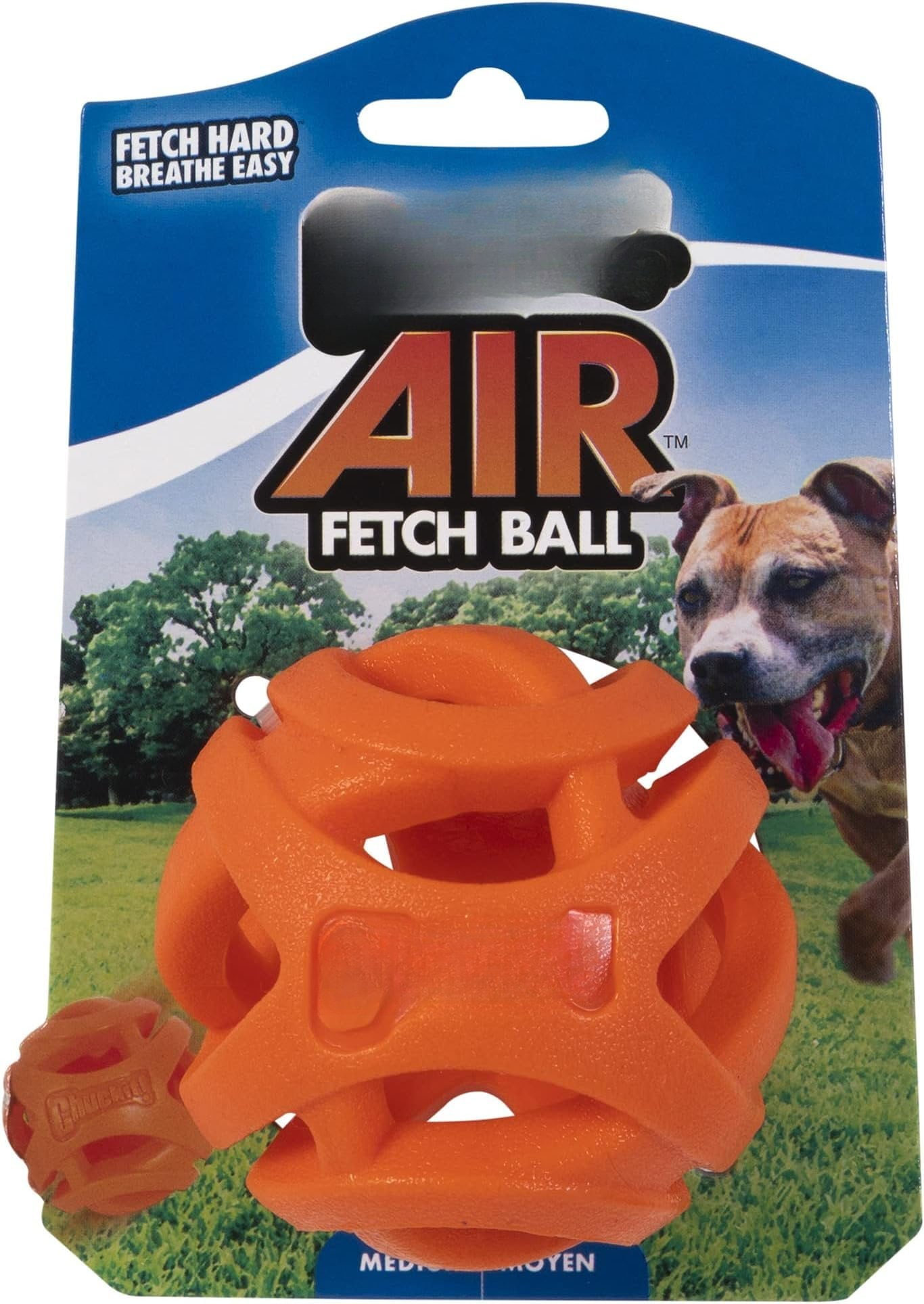 Air Fetch Ball , Medium (2.5 Inch Diameter), for dogs 20-60 lbs, of 2 ...