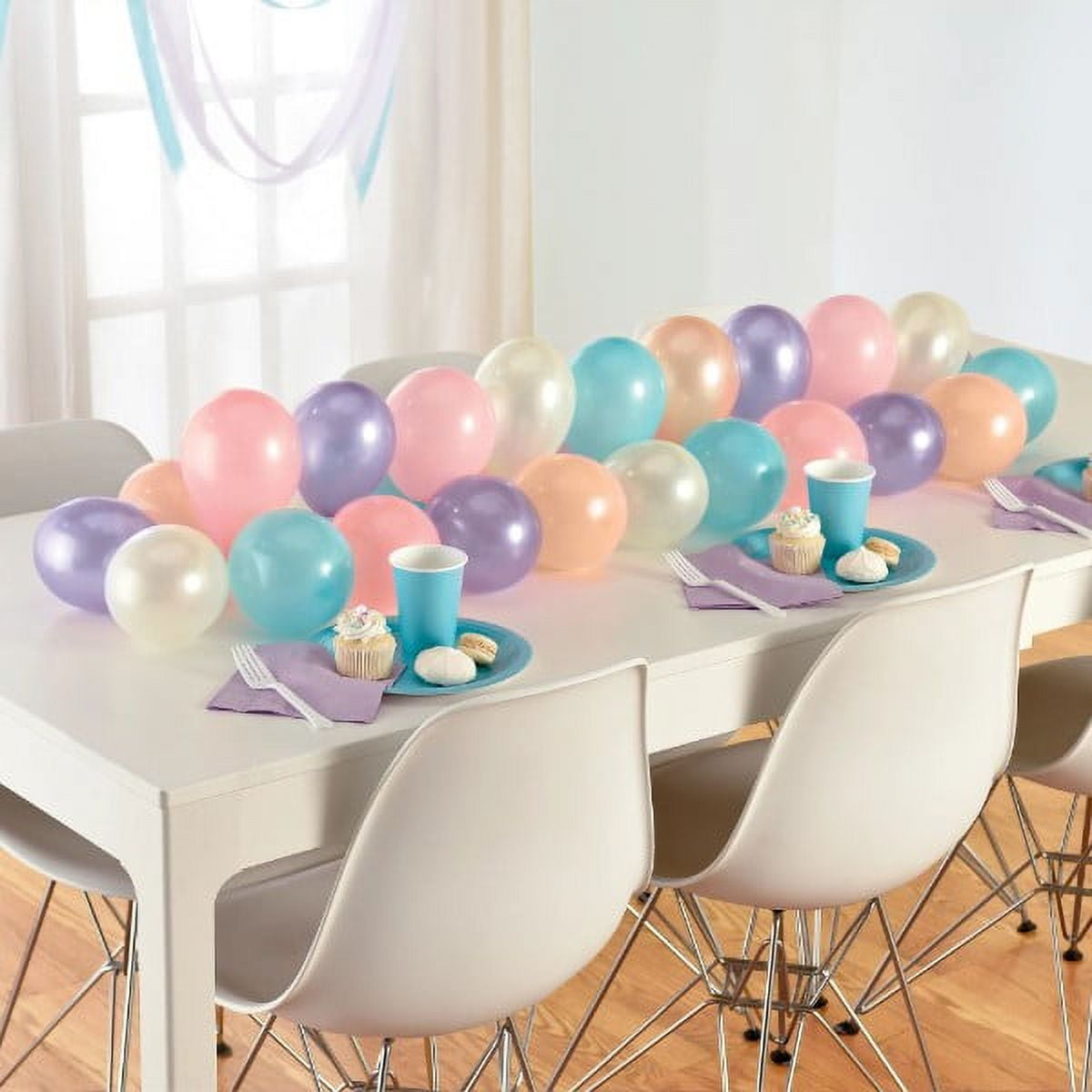 Birthday & Party Latex Balloon Table Runner Structure Kit for ...