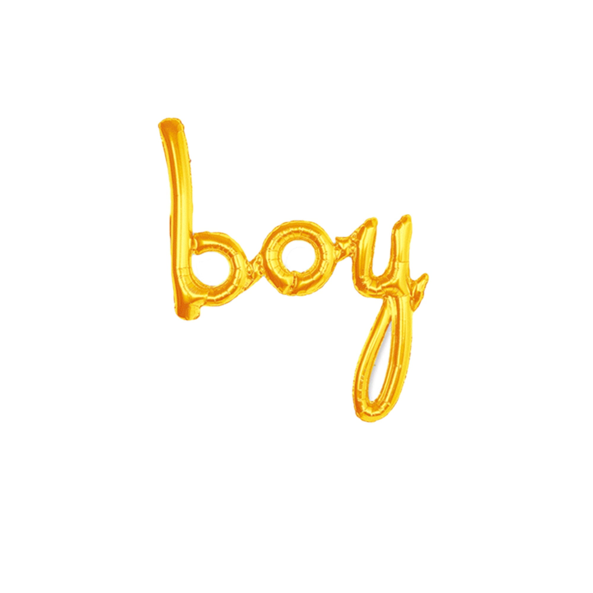 Air-Filled Lowercase Cursive "boy" Backdrop Balloon Banner - Walmart.com