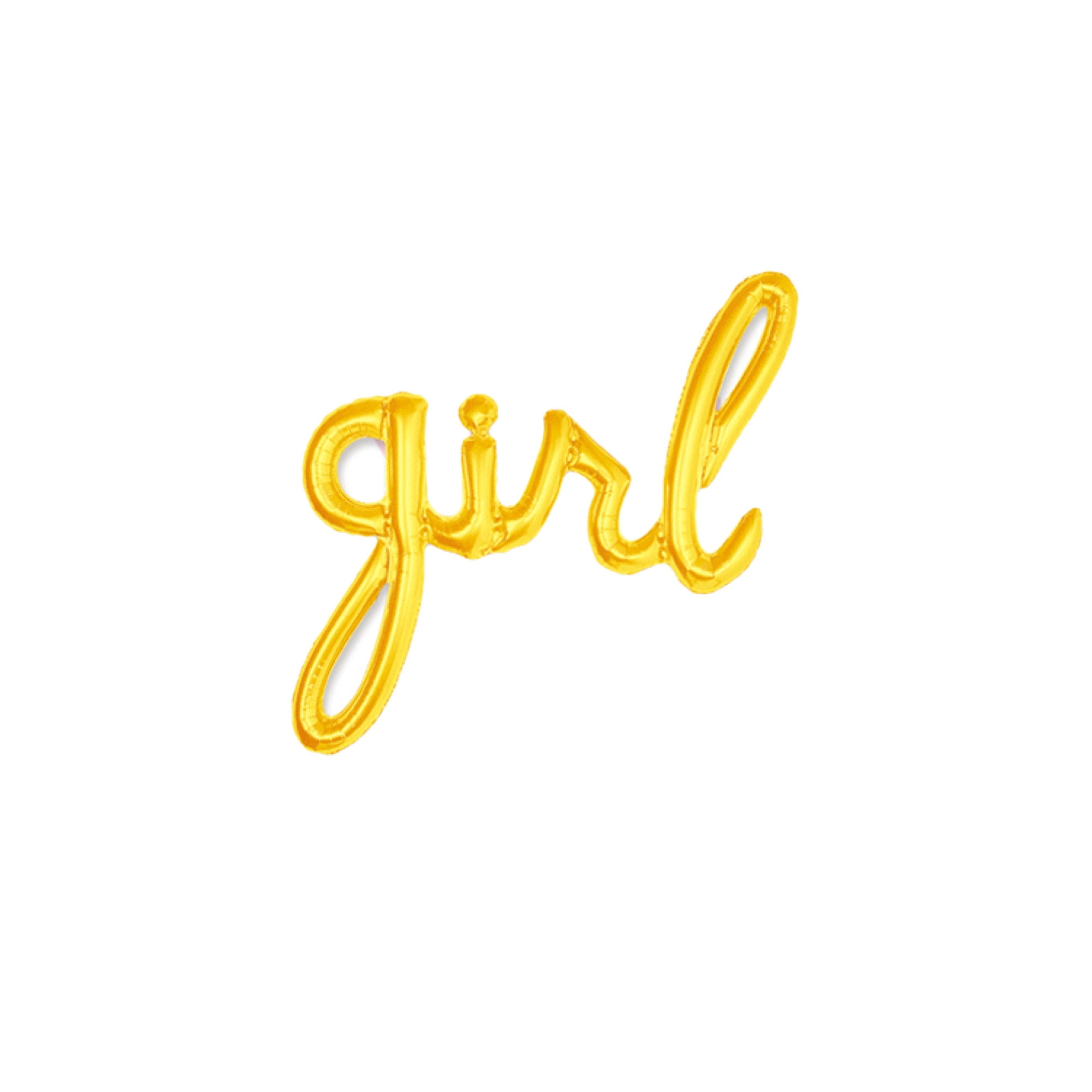 Air-Filled Lowercase Cursive "girl" Backdrop Balloon Banner - Walmart.com