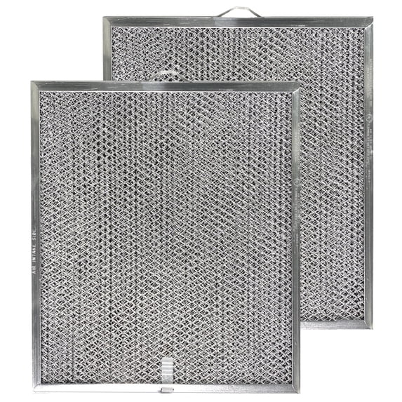 Air Filter Factory 2-Pack Aluminum Mesh Charcoal Combo for Broan Nutone ...