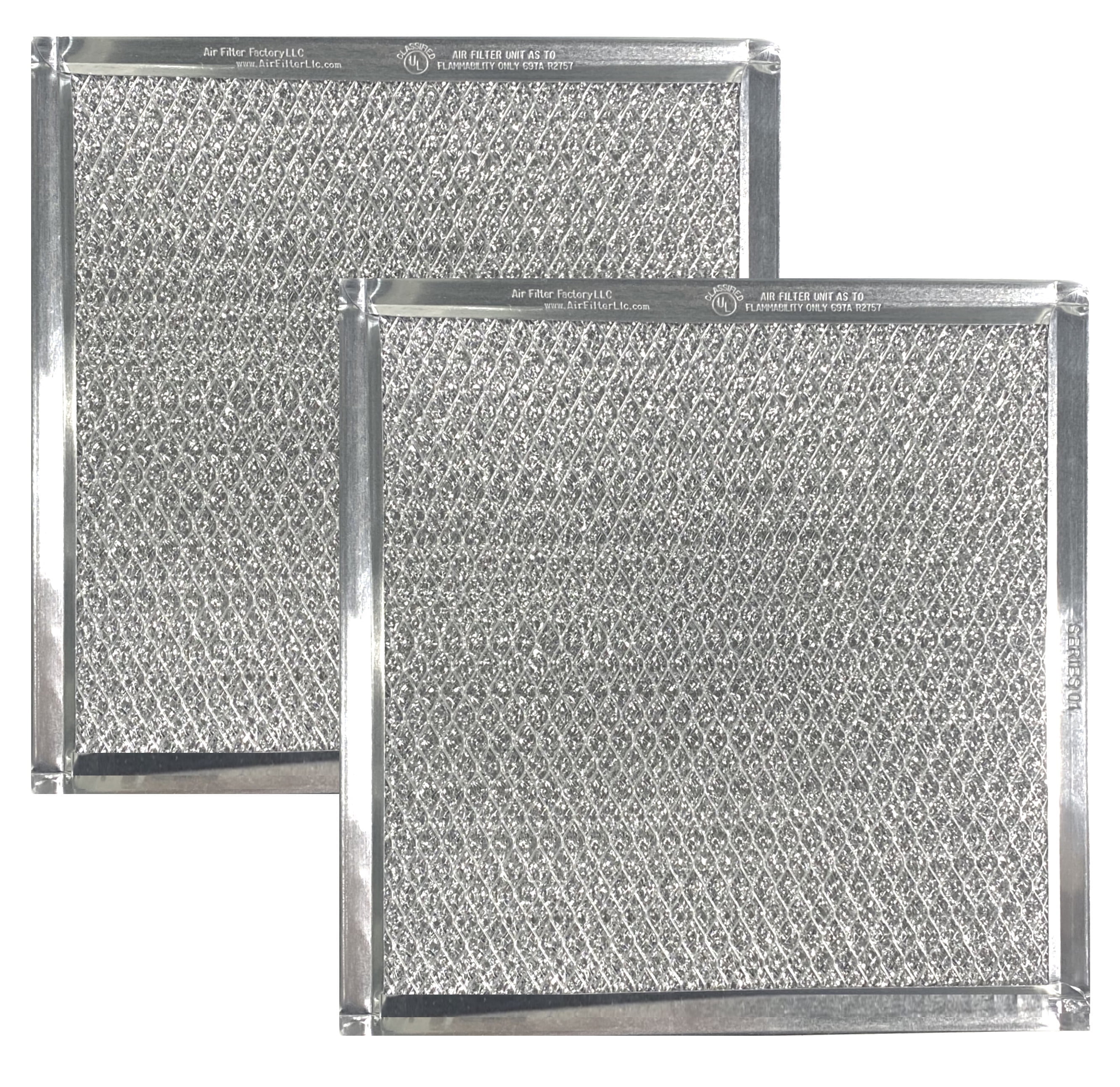 Air Filter Factory 2-Pack 8x8x3/32 Aluminum Grease Filters for ...