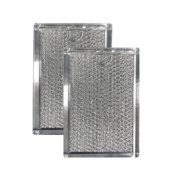 "Air Filter Factory Replacement Microwave Grease Filter 2-Pack, Mesh ...