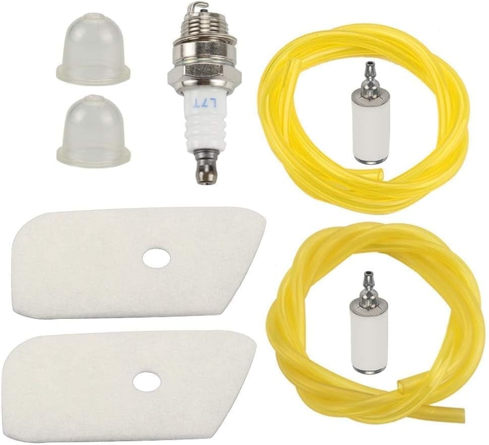 Air Filter + Fuel Filter Line fits Husqvarna 128LD 128CD 125L 128LDX ...