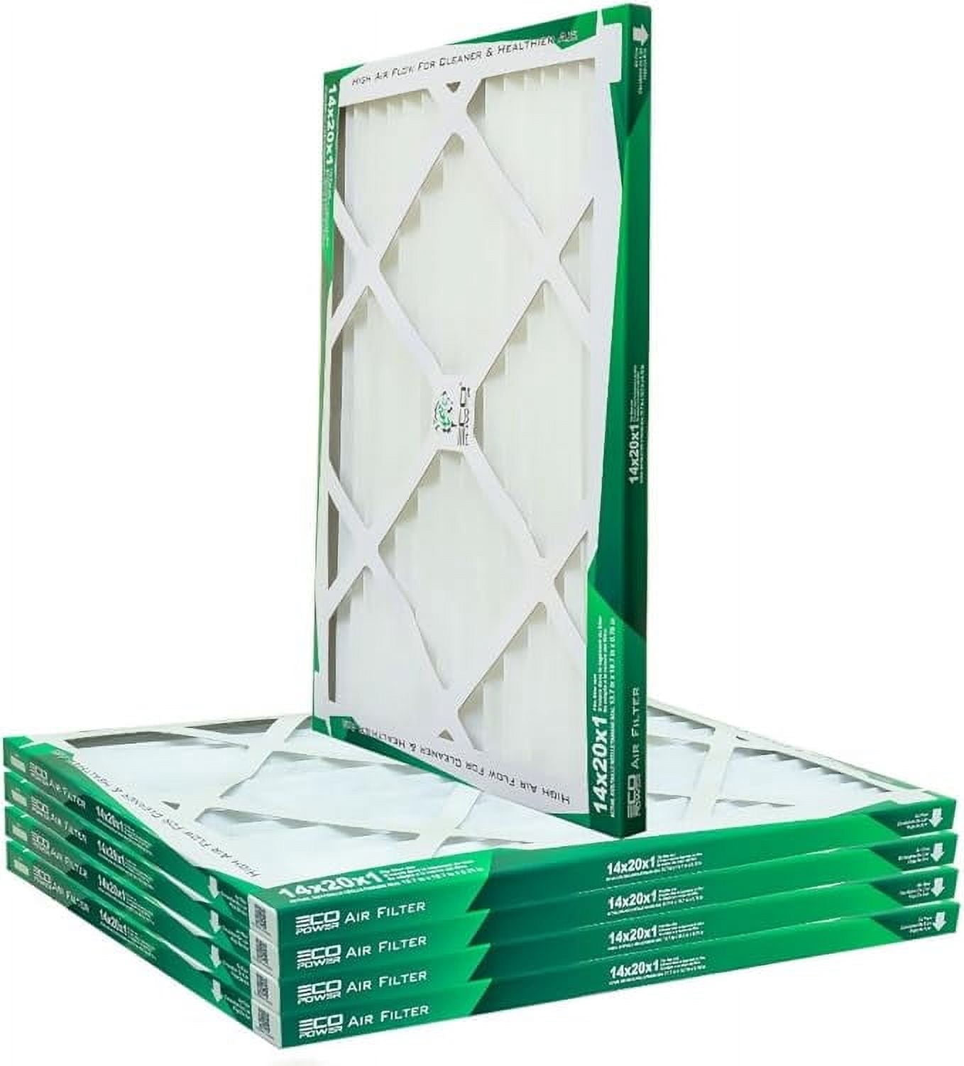 Air Filter MERV 10 (6-Pack) - Pleated Air Conditioner HVAC AC Furnace ...