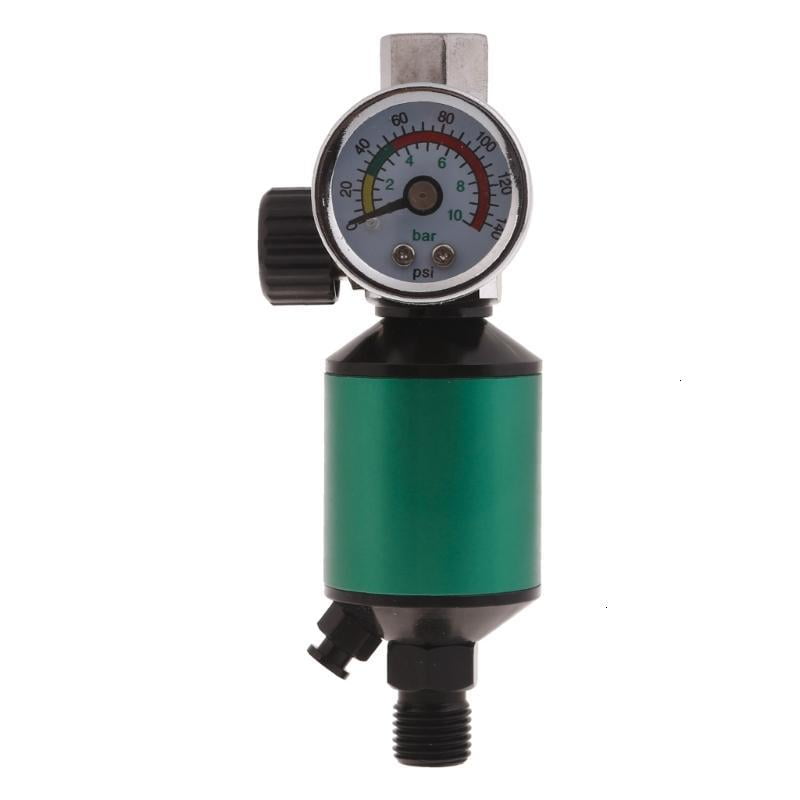 Air Filter Pressure Regulator Air Flow Regulator with Gauge Oil-water ...
