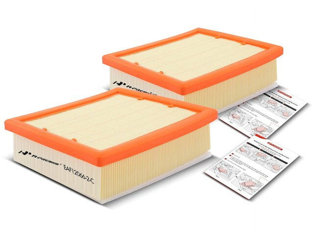 Air Filter Set 2 - Compatible with 2017 - 2021 Jeep Compass 2.4L 4 ...