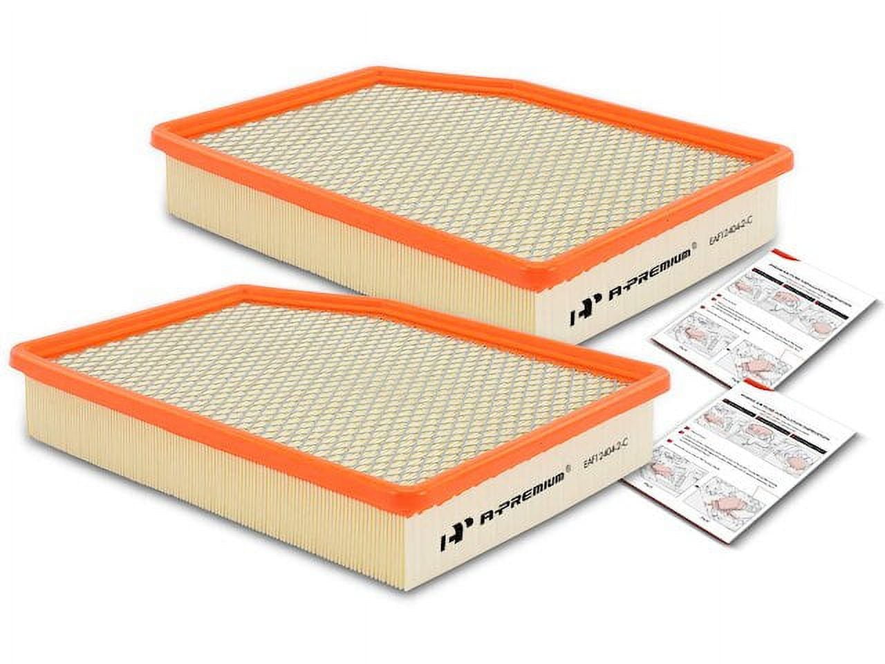 Air Filter Set 2 - Compatible with 2019 - 2023 GMC Sierra 1500 2020 ...