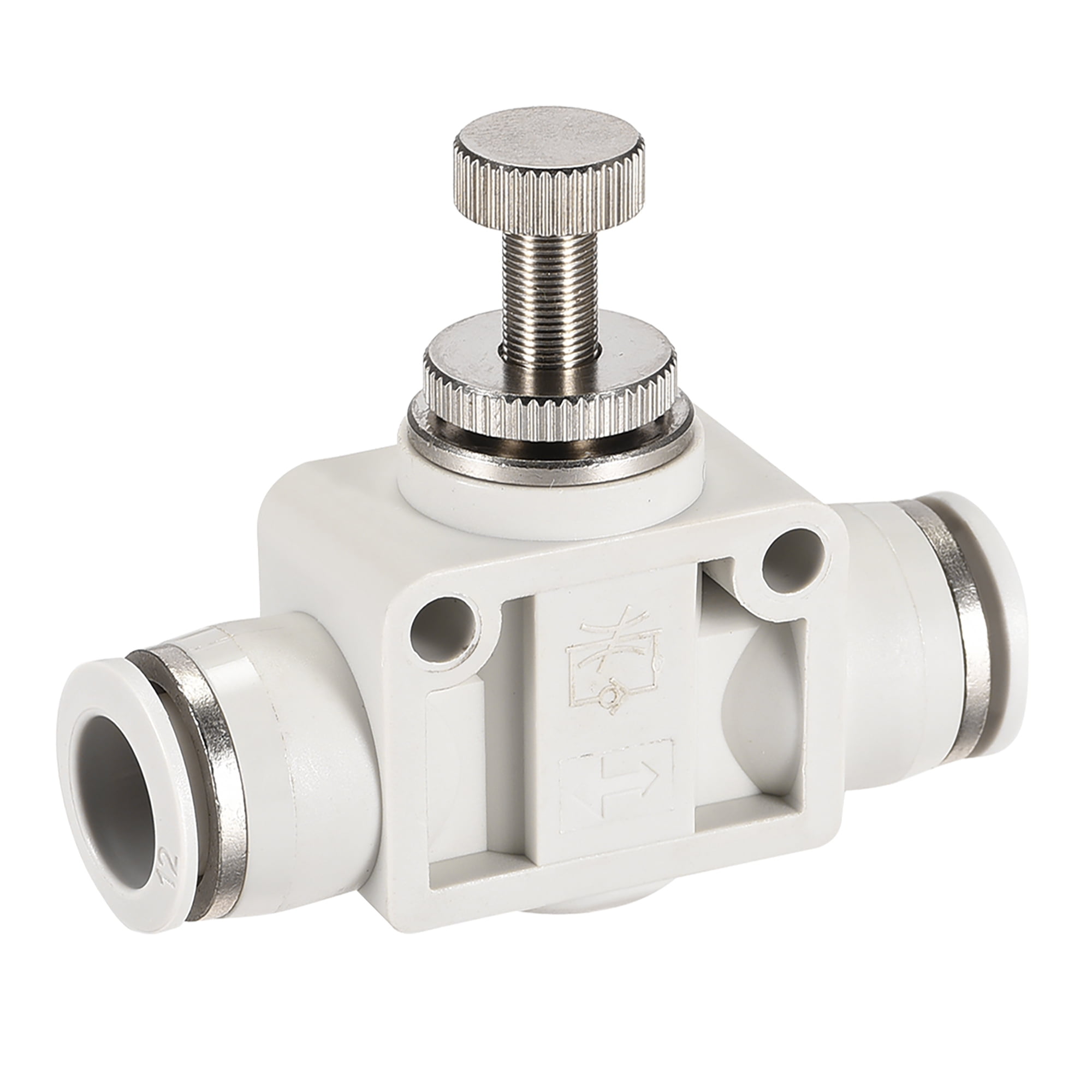 Air Flow Control Valve, In-line Speed Controller Union Straight, 12mm ...