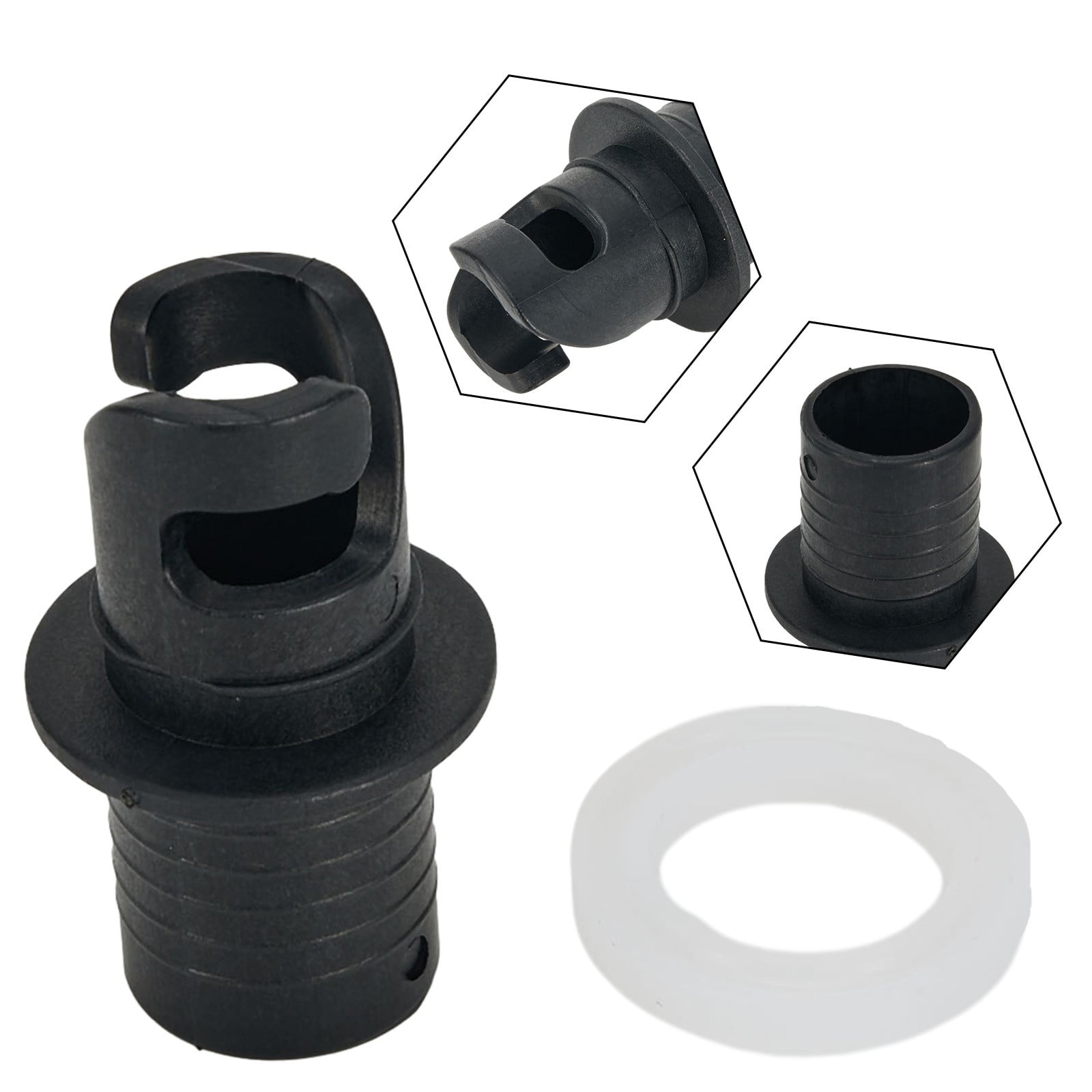 Air Foot Pump Valve Hose Adapter Connector for Inflatable Boat Kayak ...