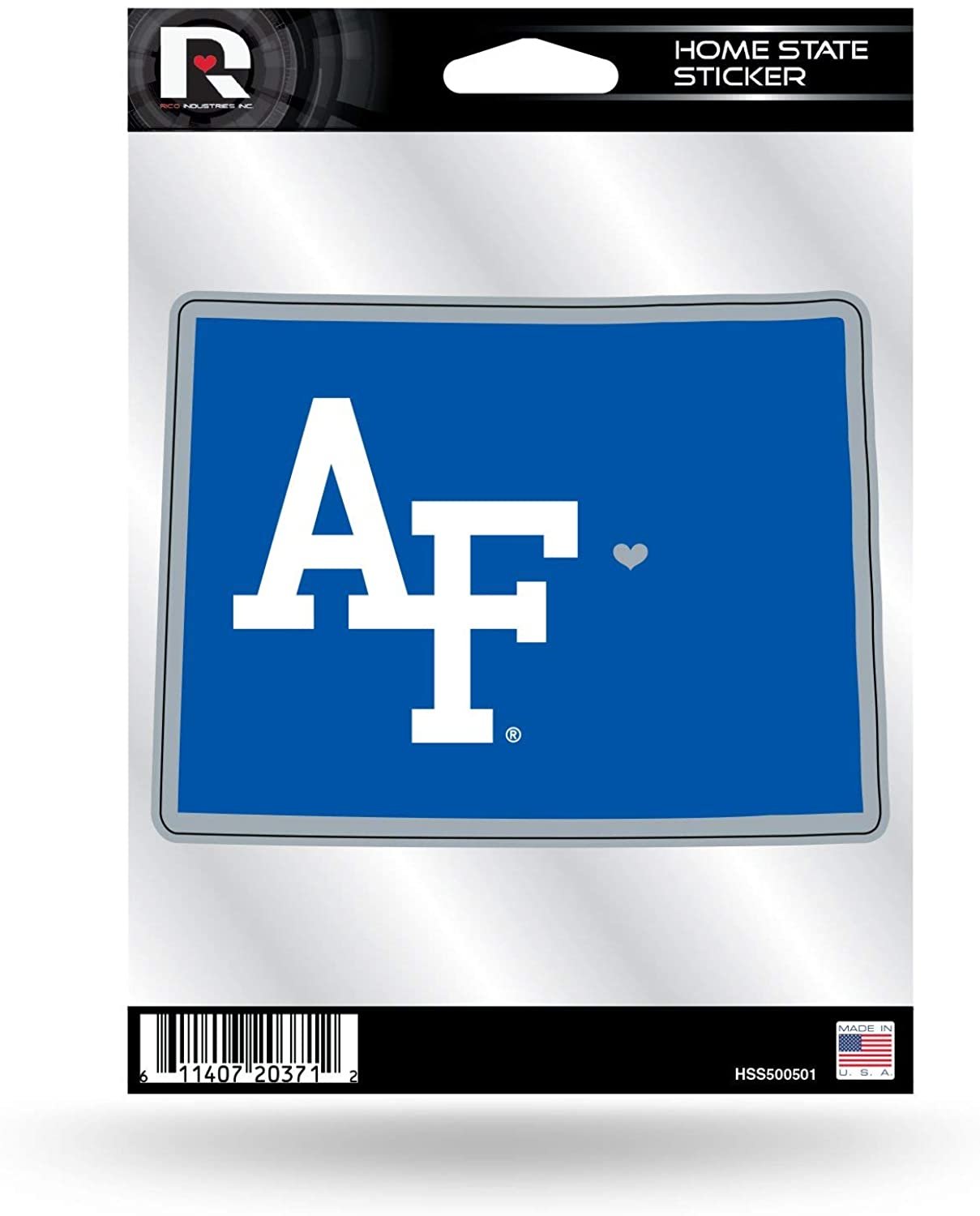 Air Force Academy Falcons 5 Inch Sticker Decal, Home State Design, Flat ...