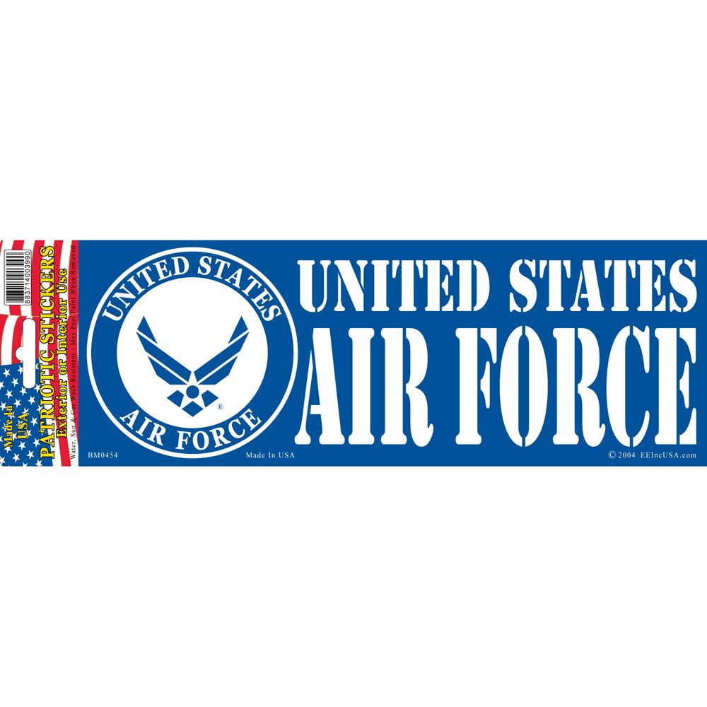 Air Force Bumper Sticker 3-1/4"X9" - Walmart.com