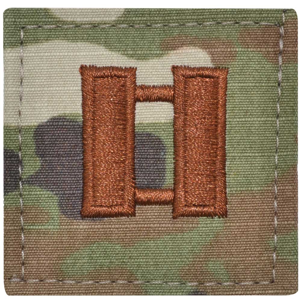 Air Force Captain (CPT) Rank OCP/Scorpion with Hook and Loop - Walmart.com