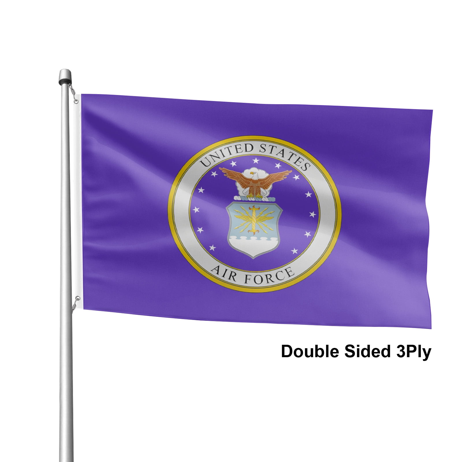 Air Force Crest Emblem Flags 4.85*8FT Outdoor Made in USA-Double Sided ...