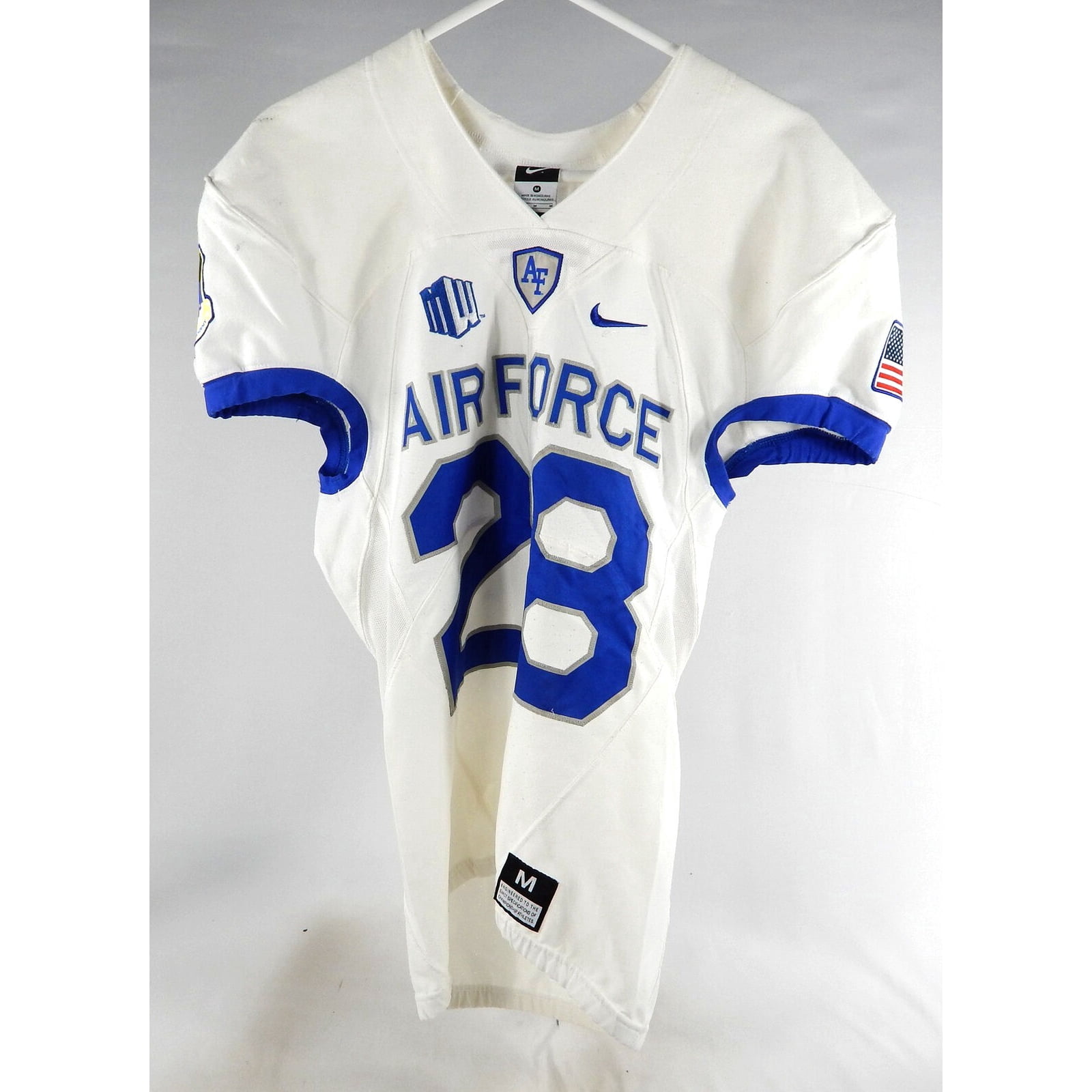 Air Force Falcons #28 Game Used White Jersey NP Rem M 905 - Walmart.com