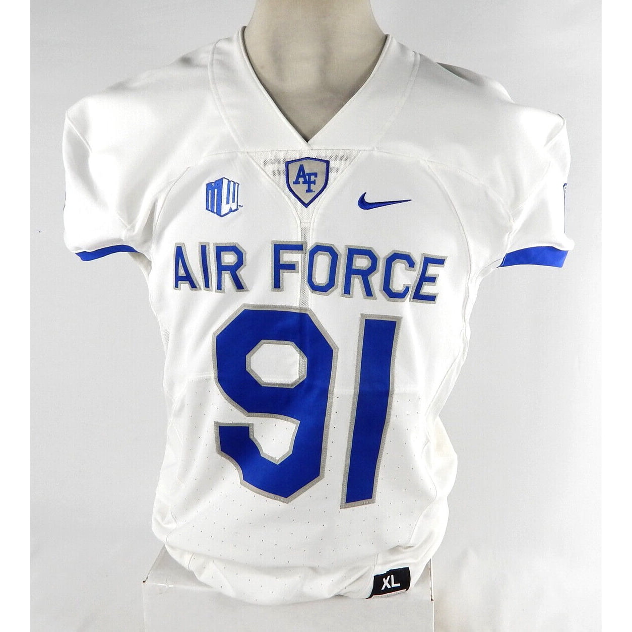 Air Force Falcons #91 Game Used White Jersey NP R XL 988 - Walmart.com