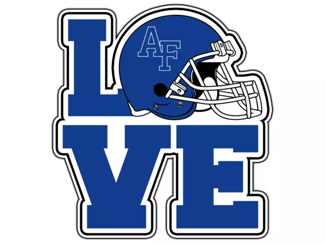 Air Force Falcons Love Logo Waterproof Sticker Diecut Phone Decal Water ...