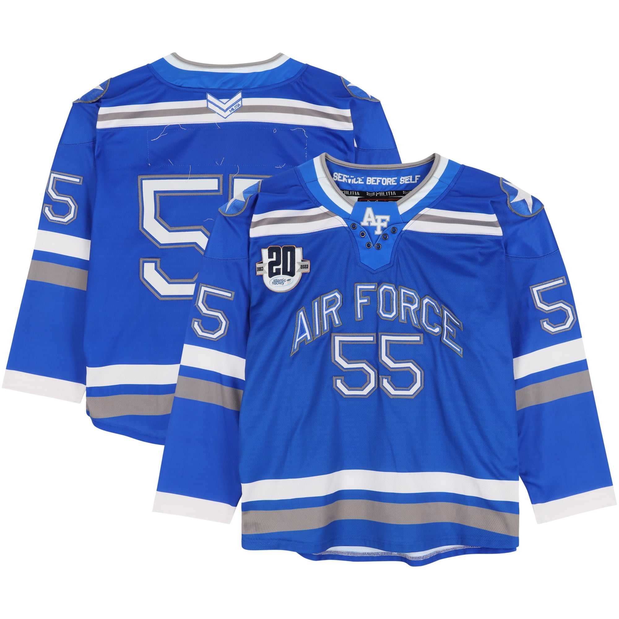 Air Force Falcons Team-Issued #55 Blue Jersey with 20th Anniversary ...