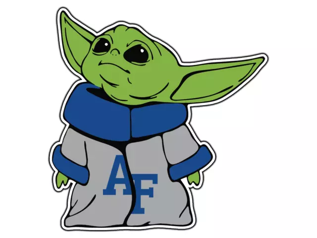 Air Force Falcons Yoda Logo Waterproof Sticker Phone Decal Water Bottle ...