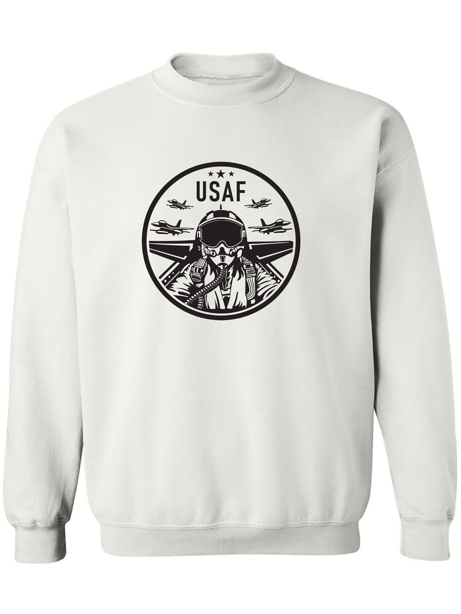 Air Force Fighter Jet Crewneck Sweatshirt - Walmart.com