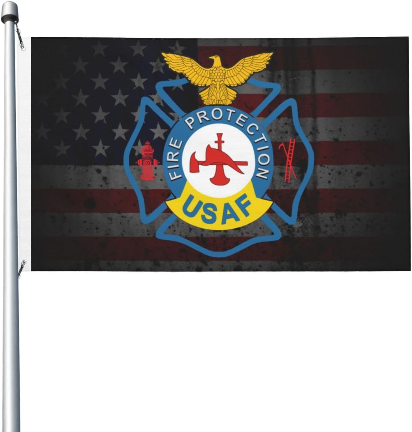 Air Force Fire Protection Garden Flag 3x5 Ft Decor Outdoor Banner Sign ...