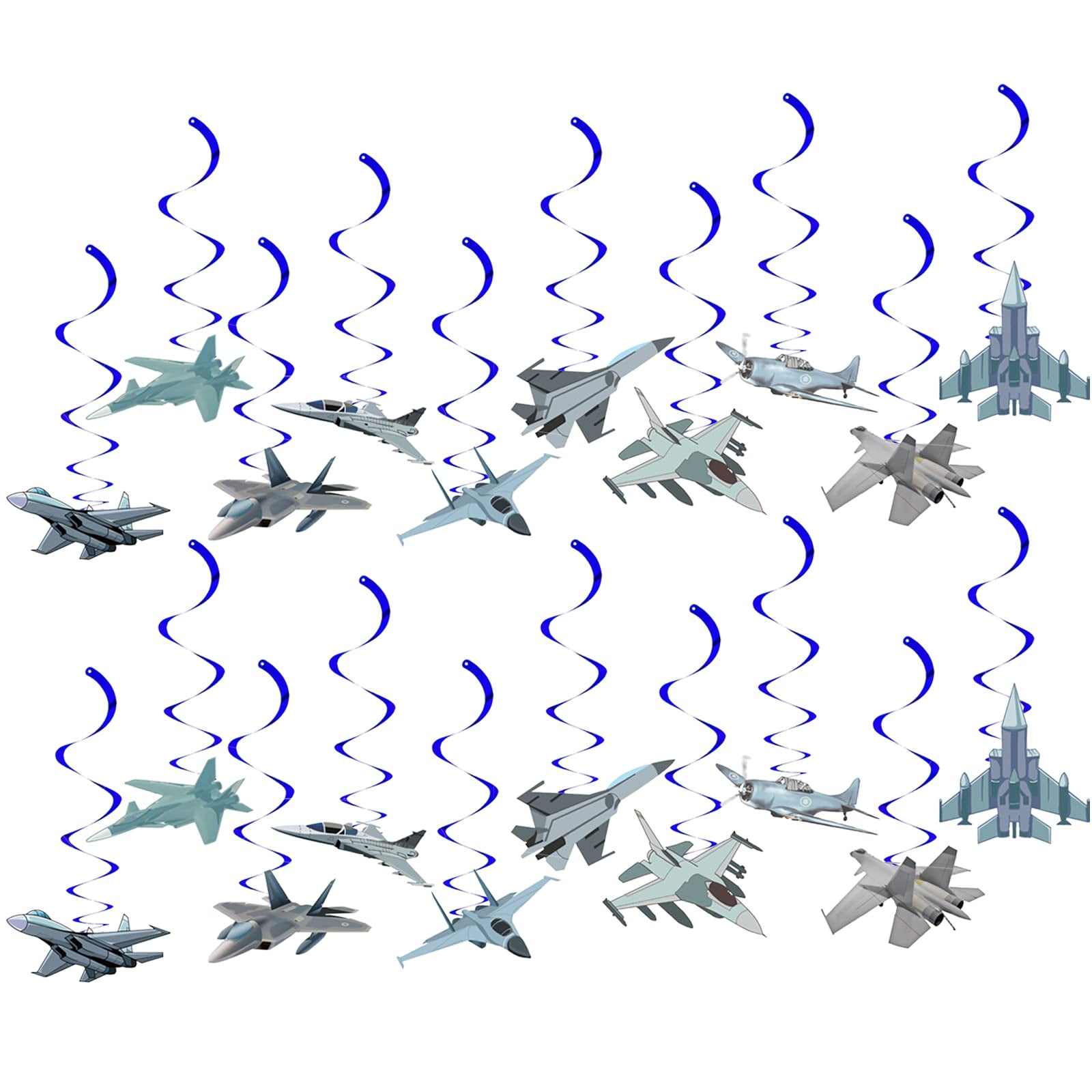 Air Force HangingTRDN Swirls Party Decorations Top Airforce Gun Pilot ...