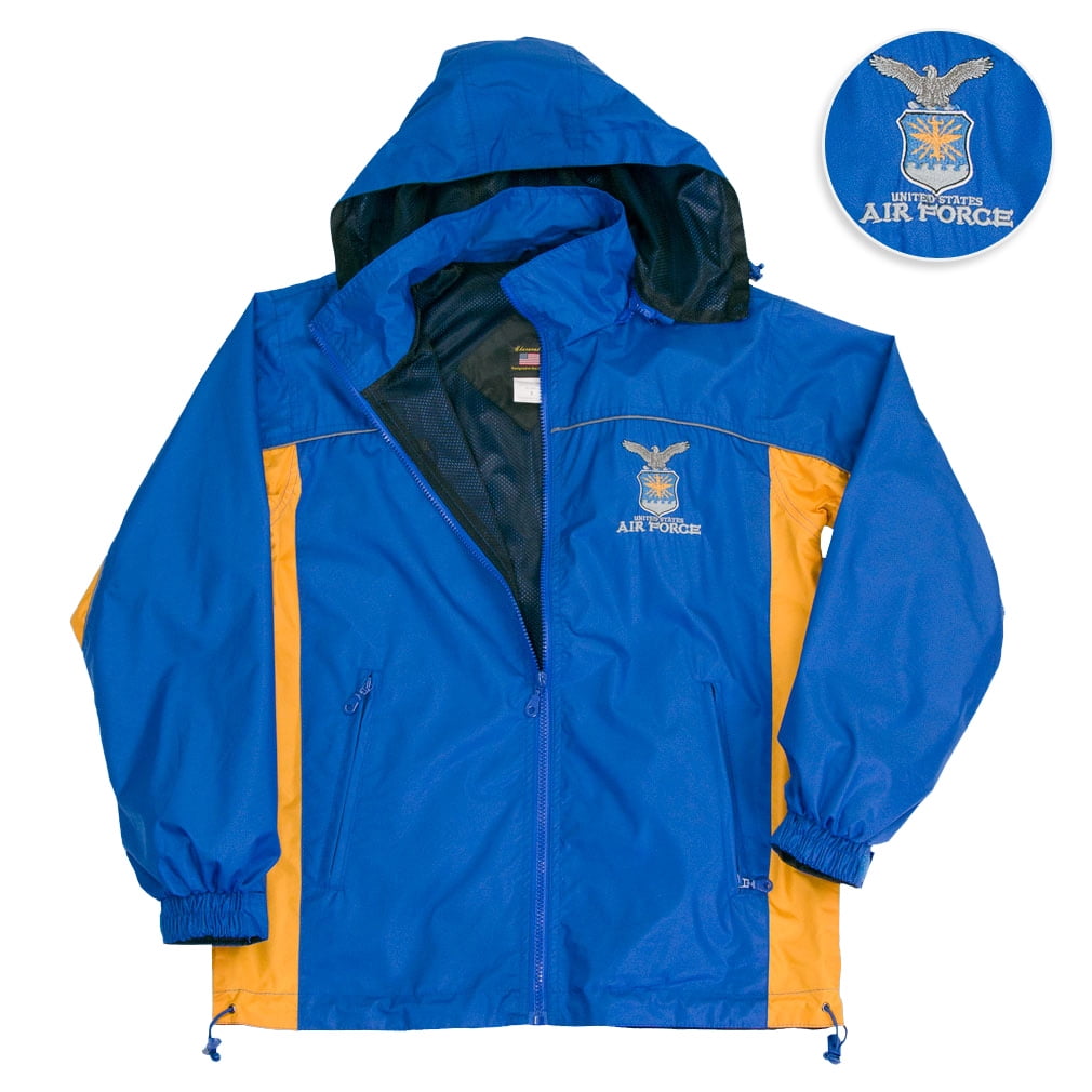 Air Force Jacket Airforce Hooded Light Weight Rain Resisdent Wind ...