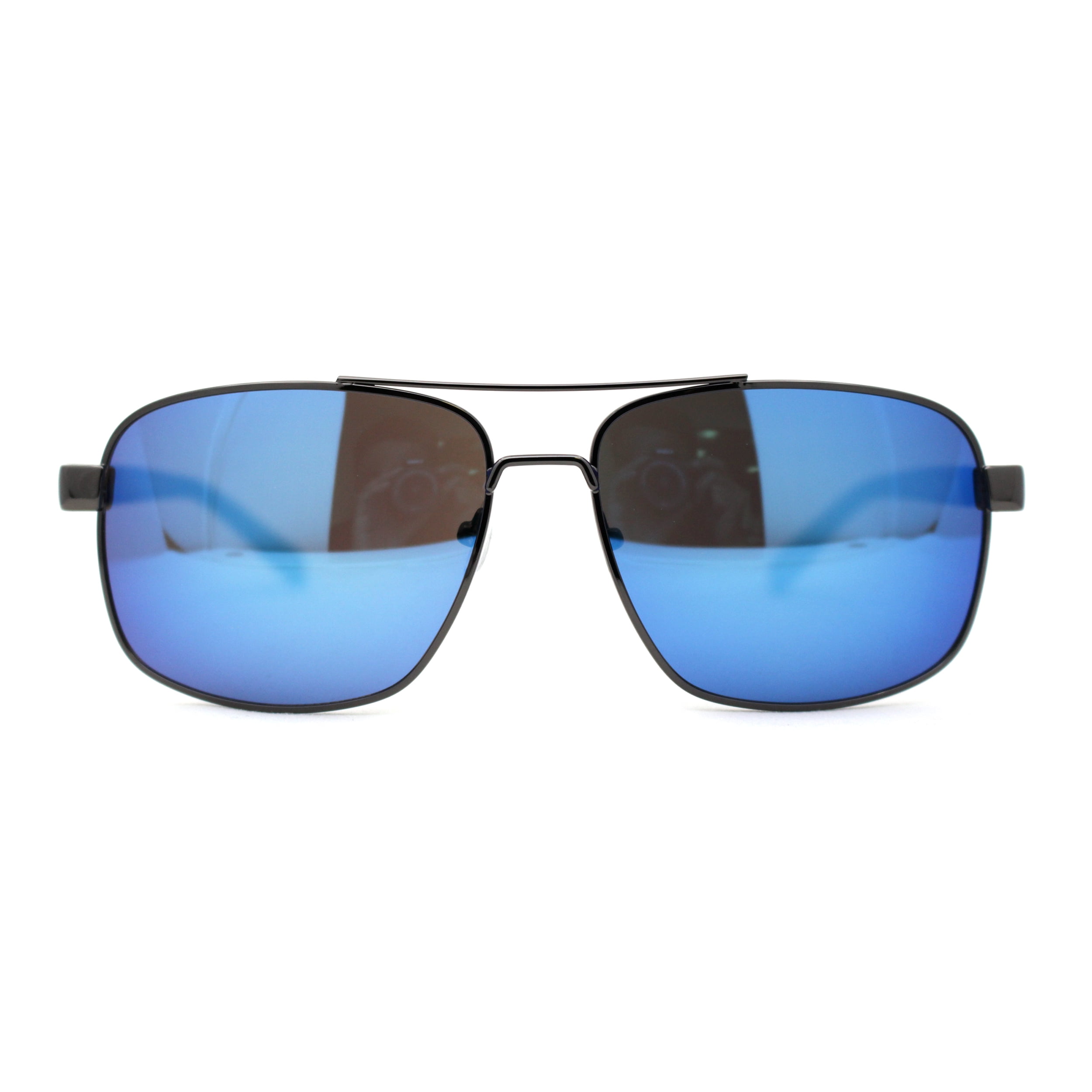 Air Force Luxury Classy Rectangular Officer Pilots Metal Sunglasses ...