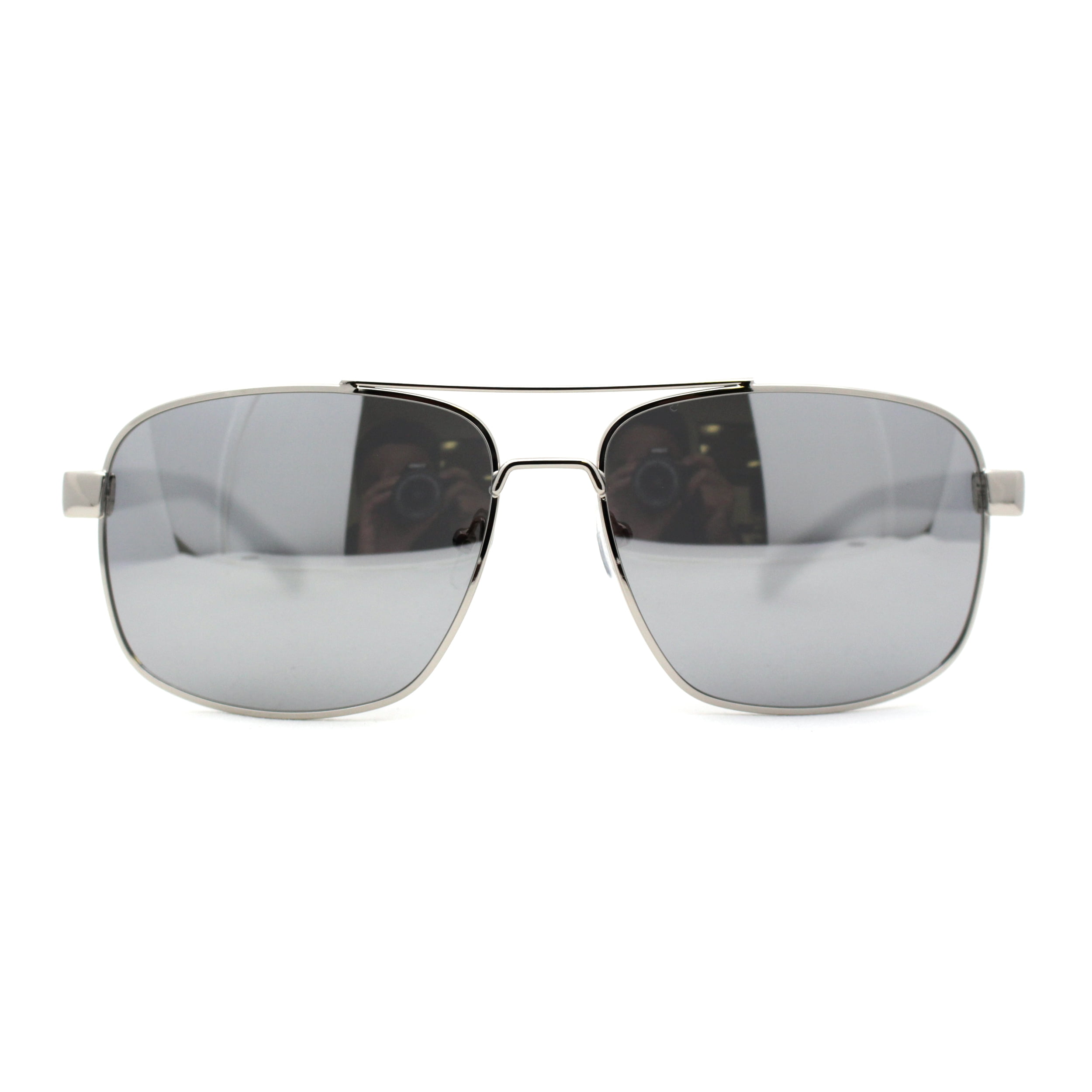 Air Force Luxury Classy Rectangular Officer Pilots Metal Sunglasses ...