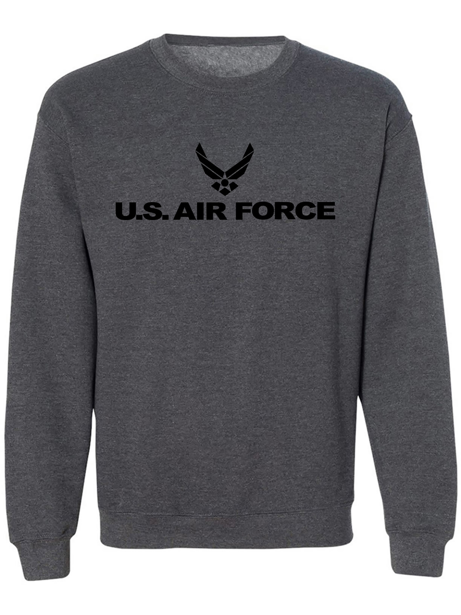 Air Force - Military Style Crewneck Sweatshirt in Dark Heather ...