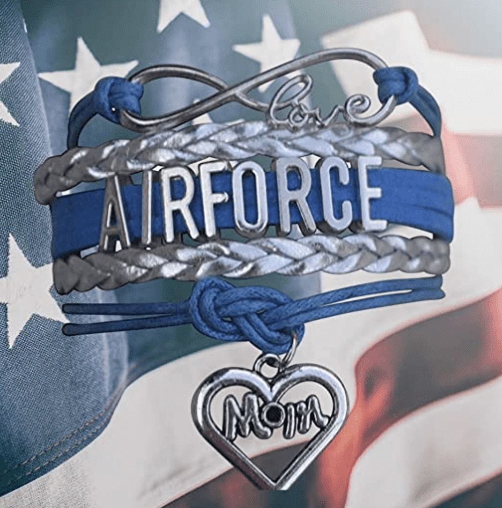Air Force Mom Bracelet, Proud Airforce Mom Charm Bracelet - Mom Gifts ...