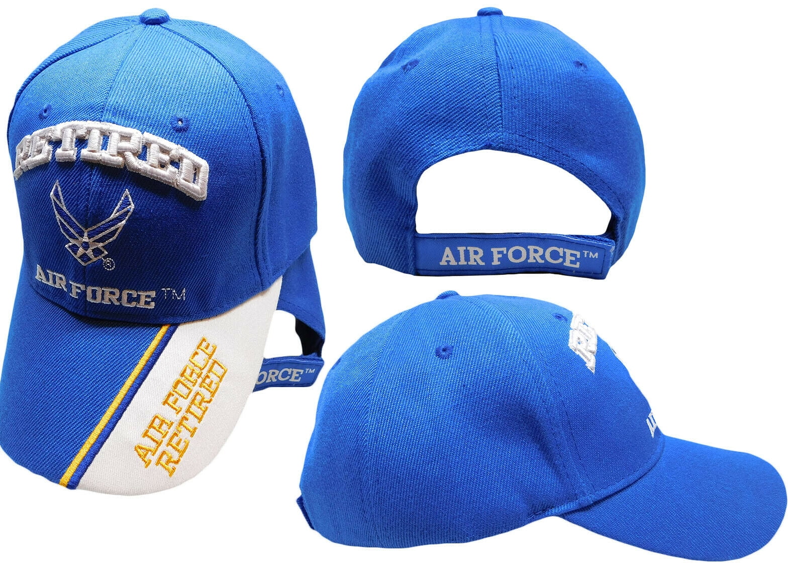 Air Force Retired Baseball Cap Hat US Air Force Hat WINGS (New ...