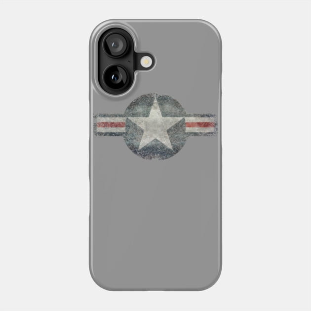 Air Force Roundel in Grunge Style Case for iPhone 11,12,13,14,15,16,17 ...