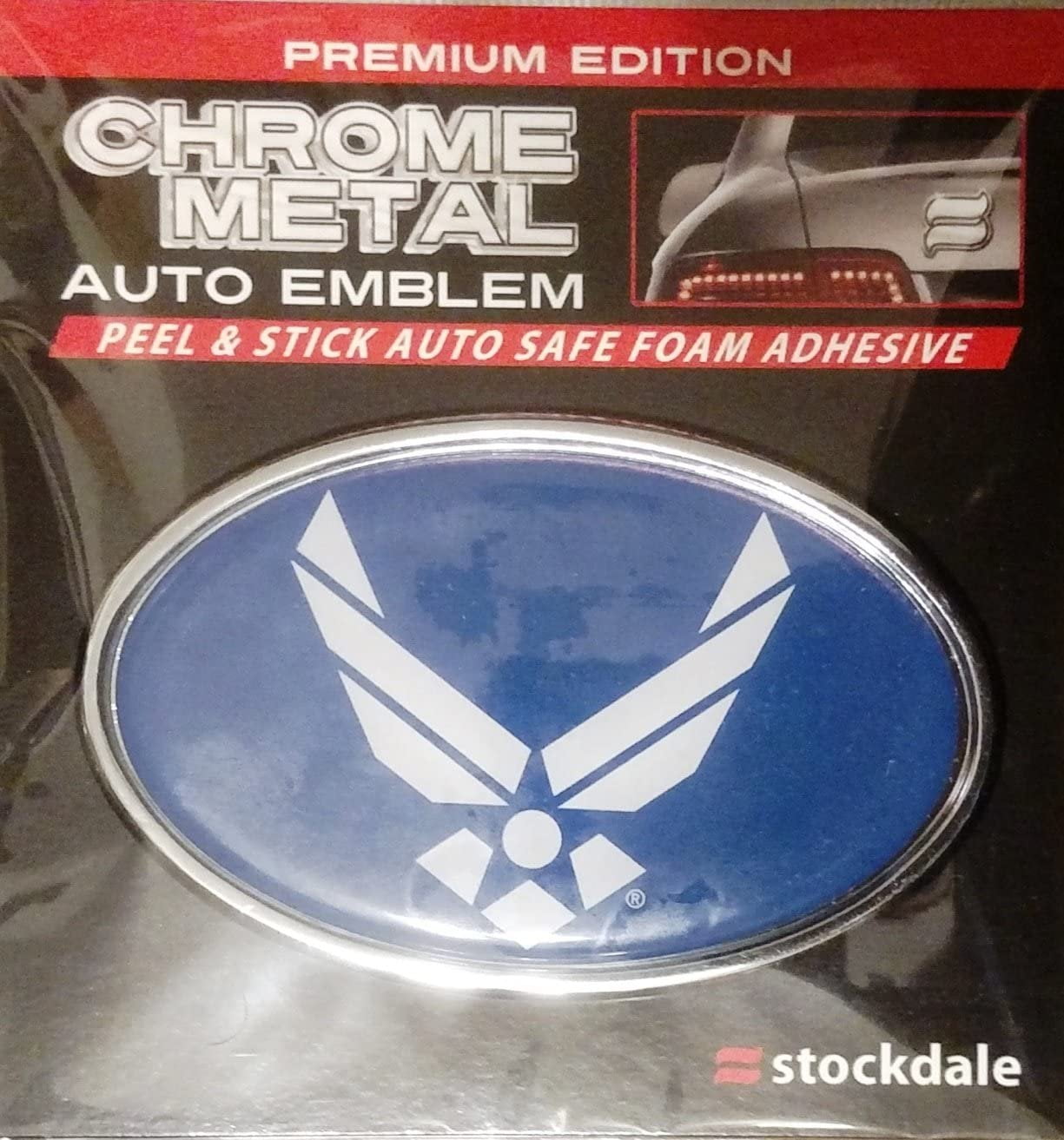 Air Force SD Ultra Premium Metal Chrome Car Auto Emblem United States ...