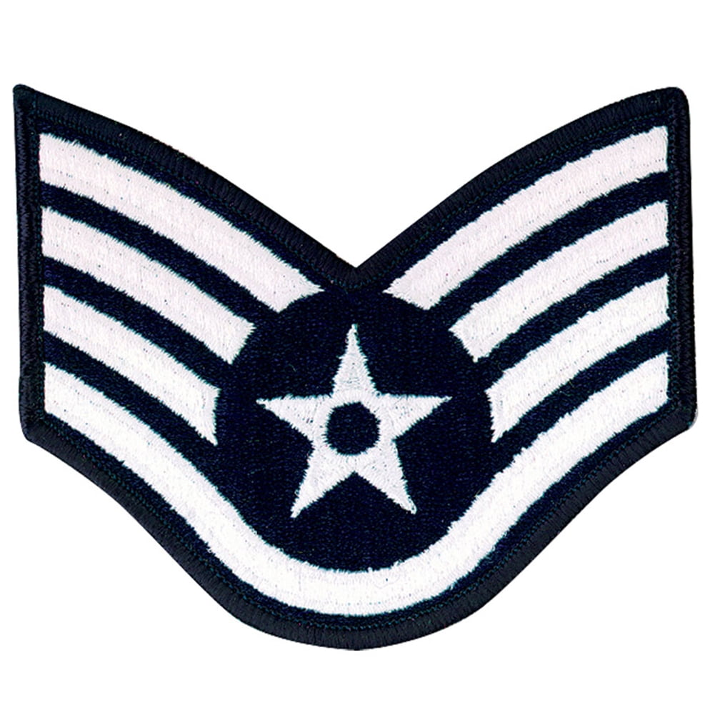 Air Force Staff Sergeant E5 Color Embroidered Enlisted Rank - Large ...