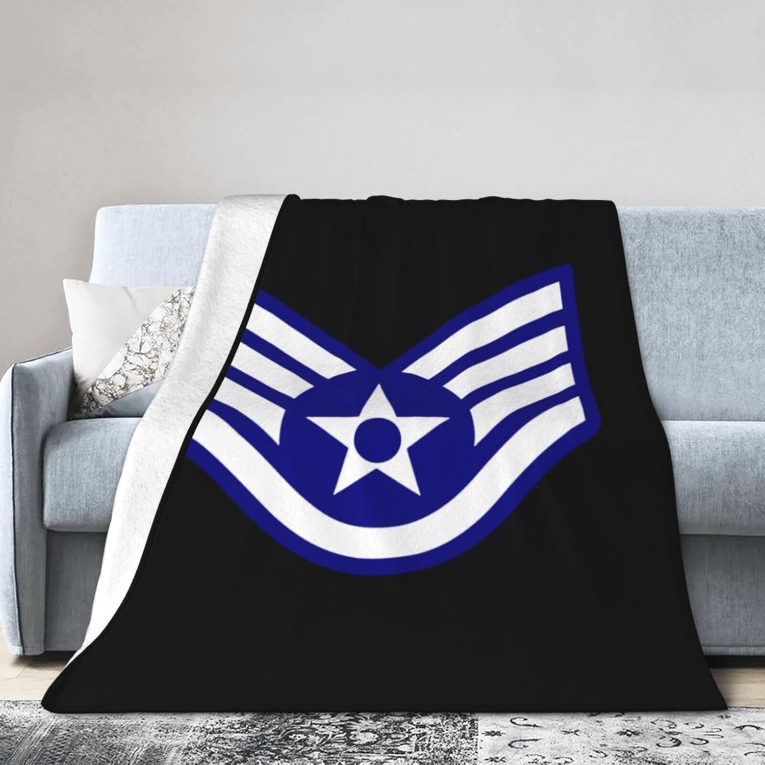 Air Force Staff Sergeant Super soft four-season thermal blanket, sofa ...