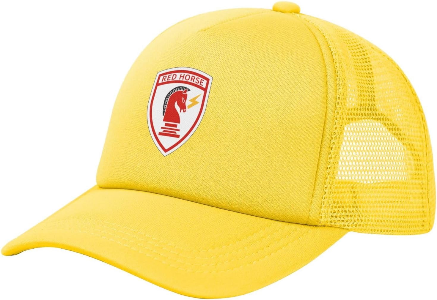 Air Force USAF Red Horse Baseball Cap Canvas Mesh-Back Cap Black ...