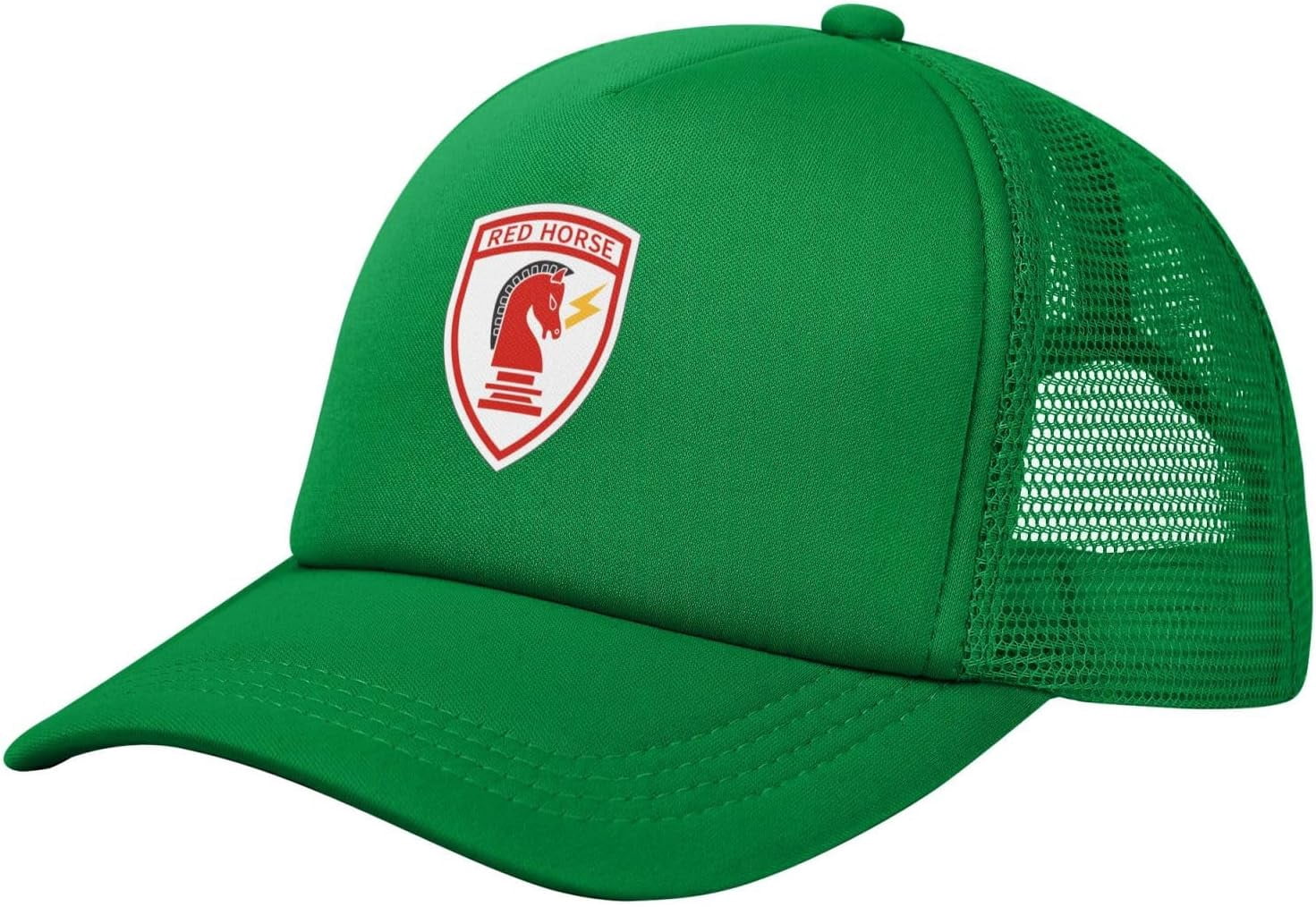 Air Force USAF Red Horse Baseball Cap Canvas Mesh-Back Cap Black ...