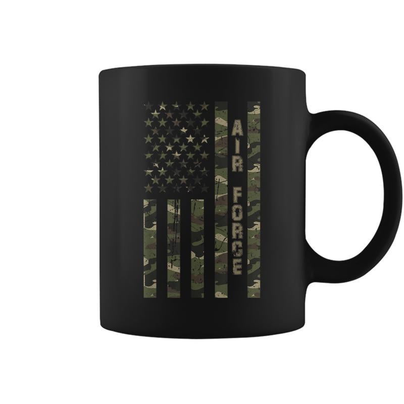 Air Force United States Distressed Camo W Us Flag Coffee Mugs - Walmart.com