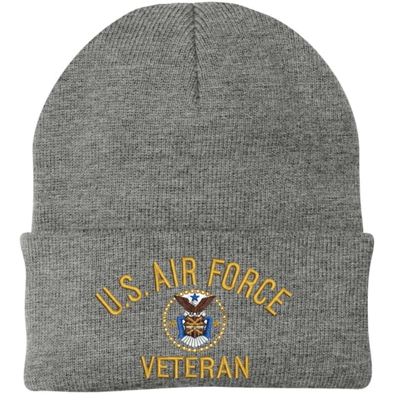 Air Force Veteran Embroidered Beanie | USAF Military Army Skull Cap ...