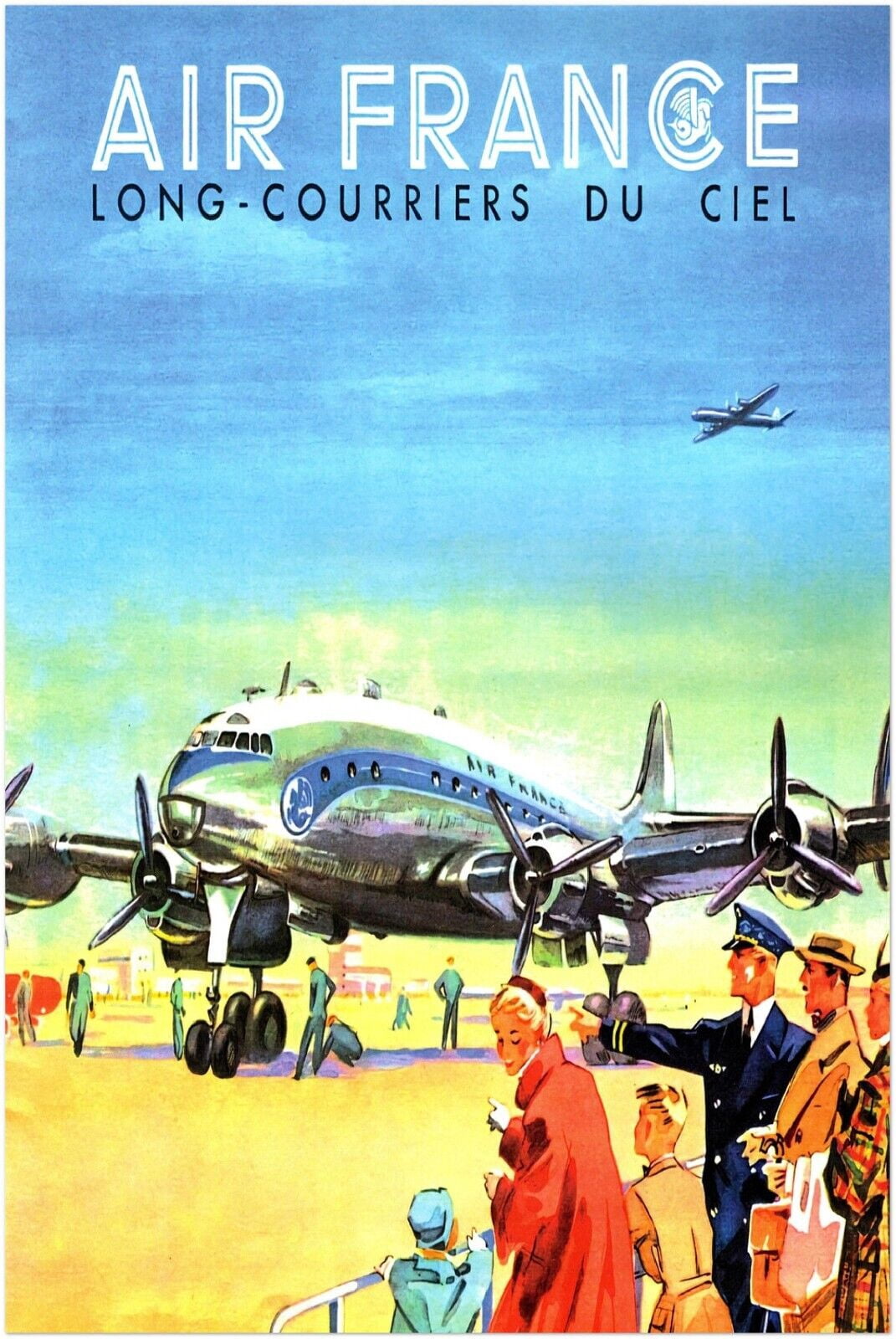 Air France - Airline Vintage Travel Poster, Retro Posters #2 ...