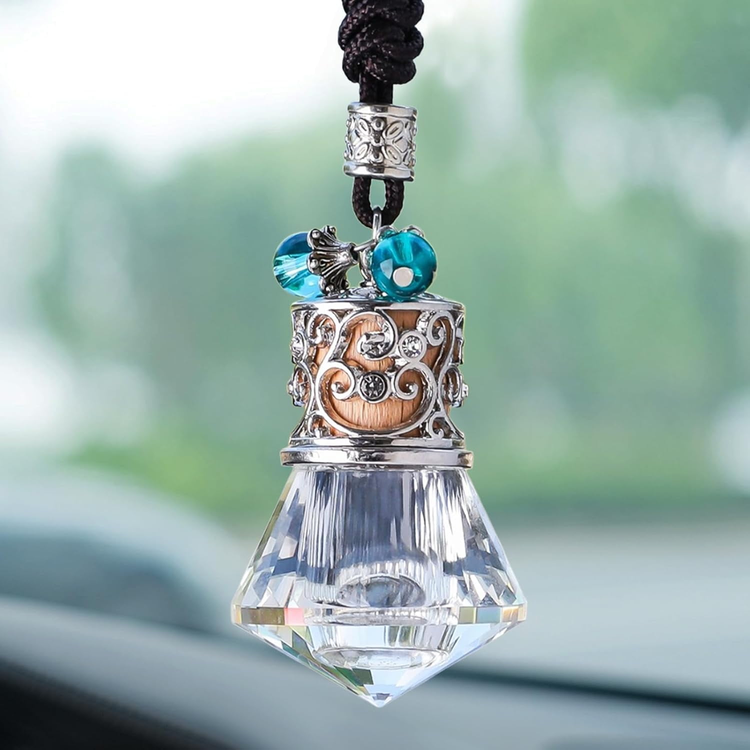 Air Freshener Diffuser Ornament, -Shaped Empty Bottle Mirror ...