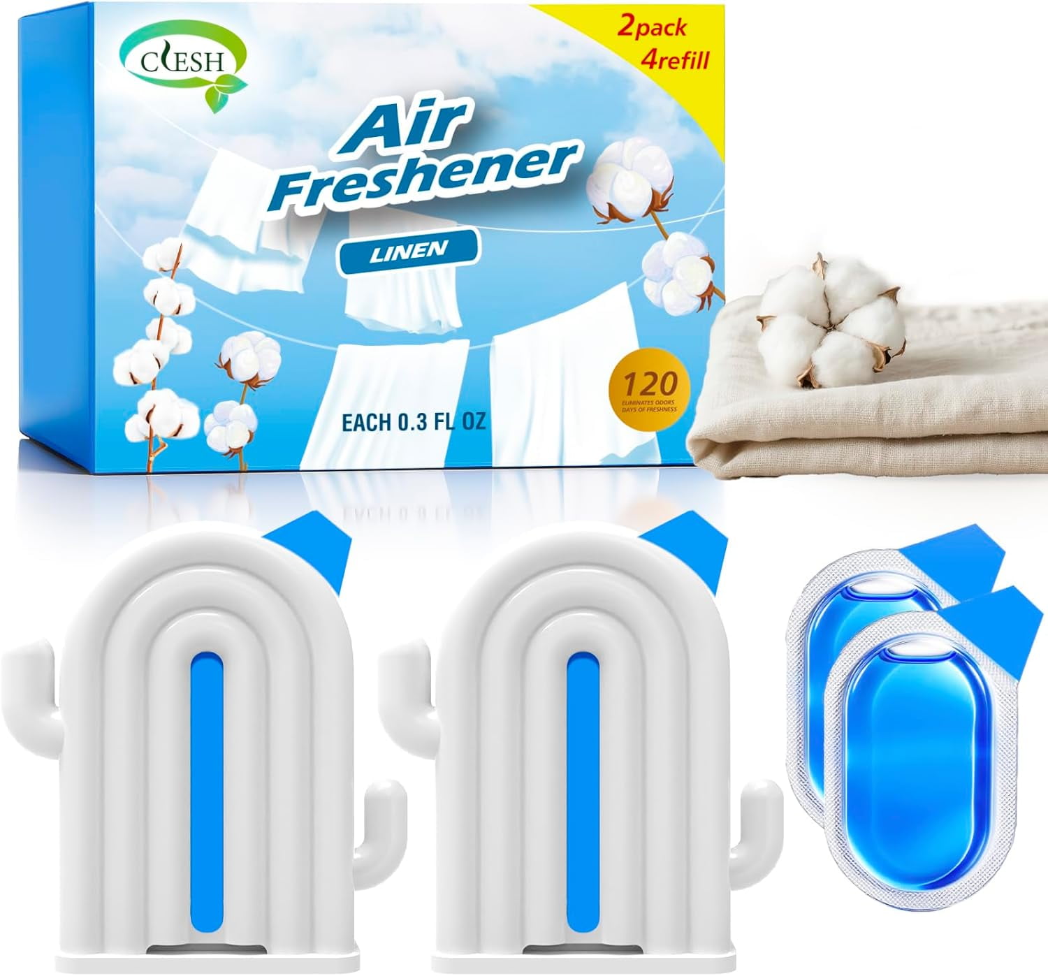 Air Freshener for Home, 2 Pack, 2 Refill, Lavender Scent, Odor ...